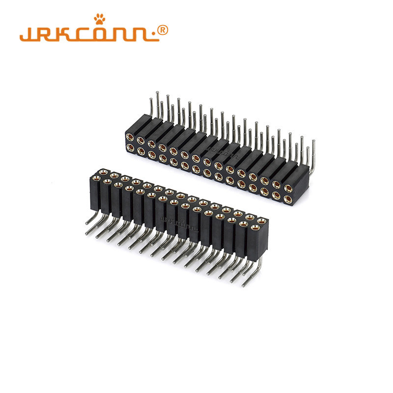 Right Angle Socket Connector Machined Female Header Connector 2.54mm ...