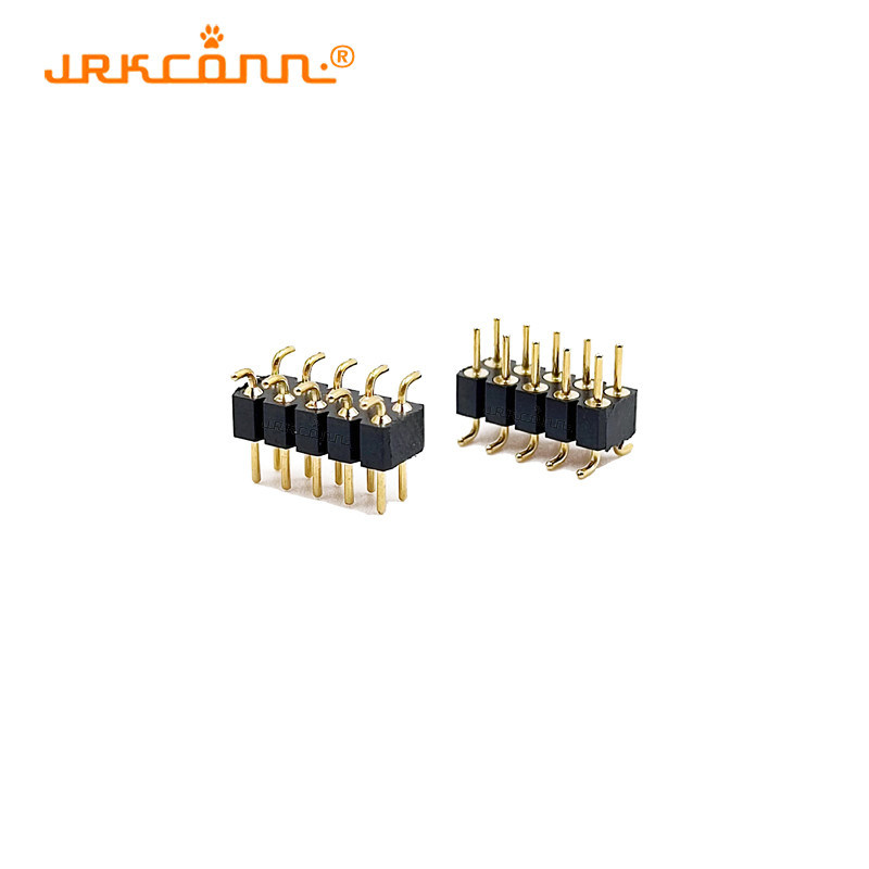 Surface Mount 10 Pin 2.54 Mm Pin Connector Rounded Pin 10 Pin Female Header