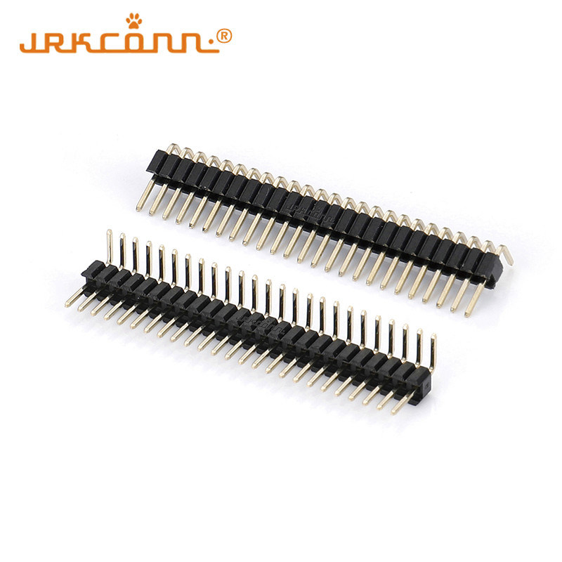 1.27 Mm Pin Connector Pin Header Connector Right Angle SIP Type Brass ...