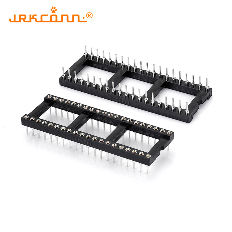 180Degree IC Socket Connectors 3.0H Pin Length 7.43mm Circular Connector