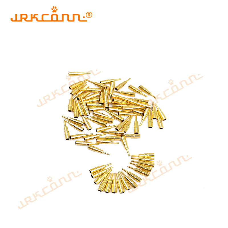 Machined Screw Pins 6.5mm Gold Plating Brass Pin Terminal Connectors